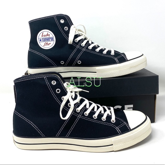 Converse | Shoes | Converse Lucky Star Black Canvas Mens Sneakers Size ...
